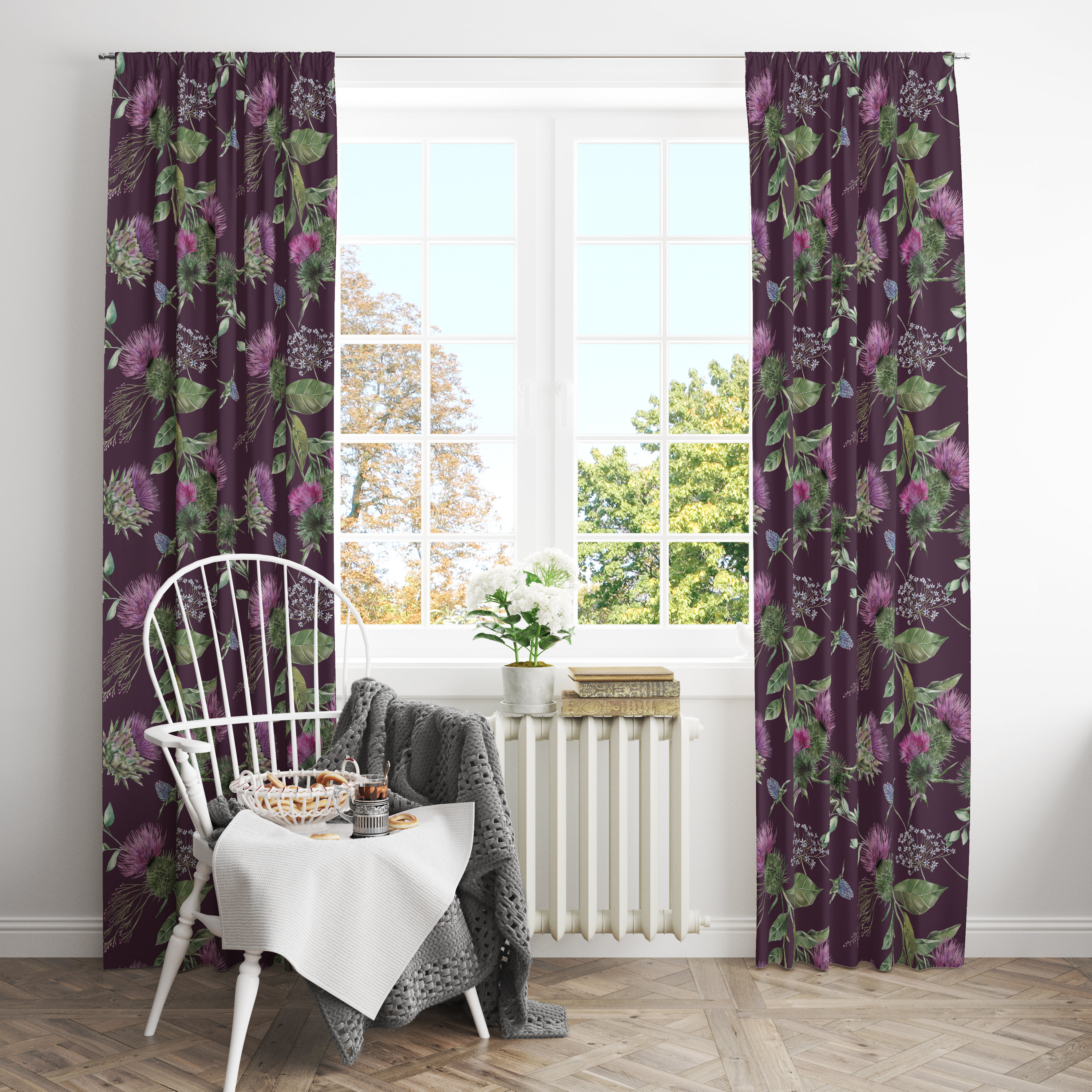 Folk N Funky Polyester Curtain | Wayfair