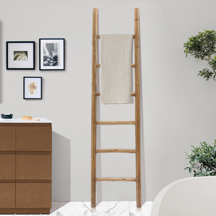Kelly Clarkson Home 74.4'' Tall Wood Blanket Ladder & Reviews | Wayfair