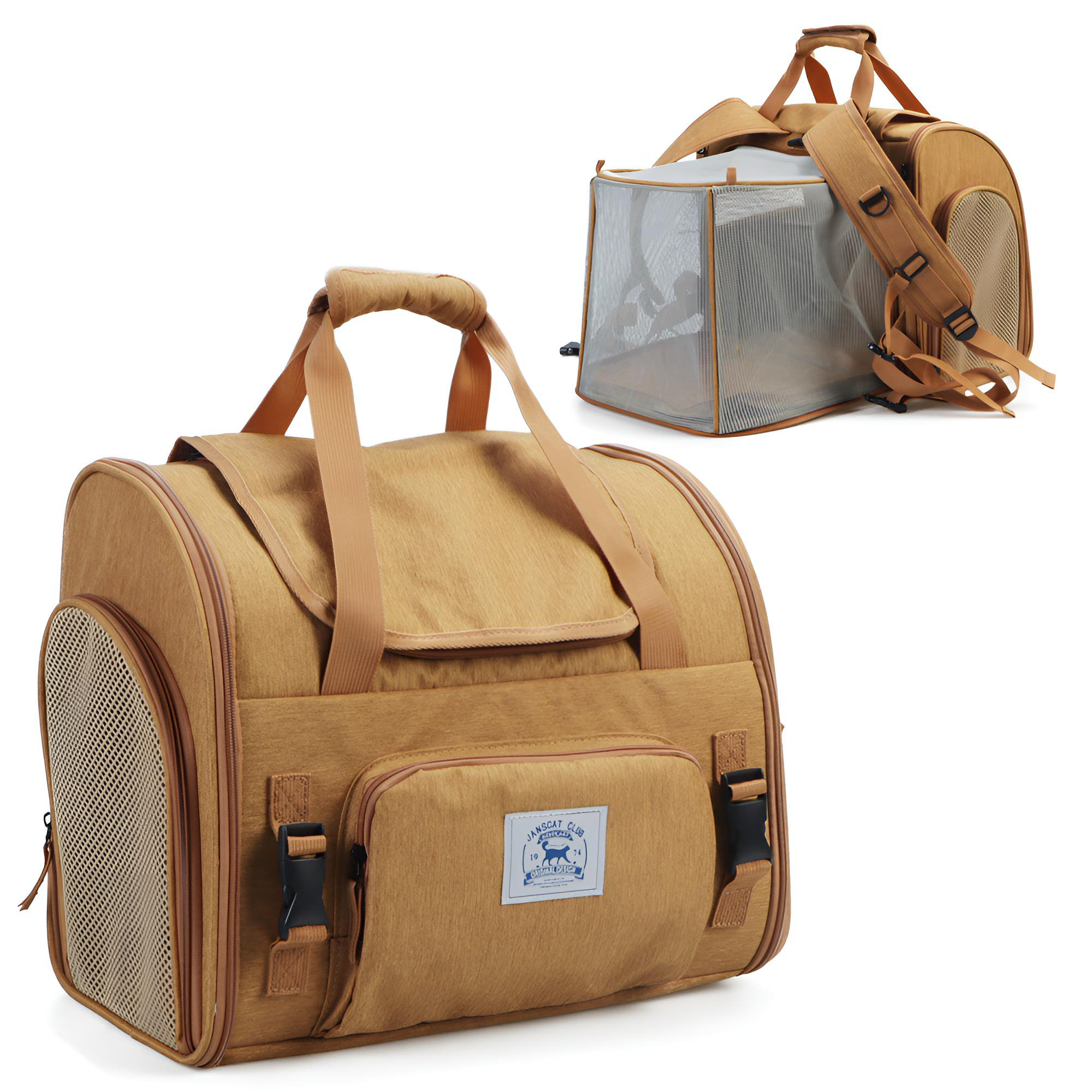 NUODA Extra Large Capacity Backpack For Pets, Oxford Cloth Expansion ...