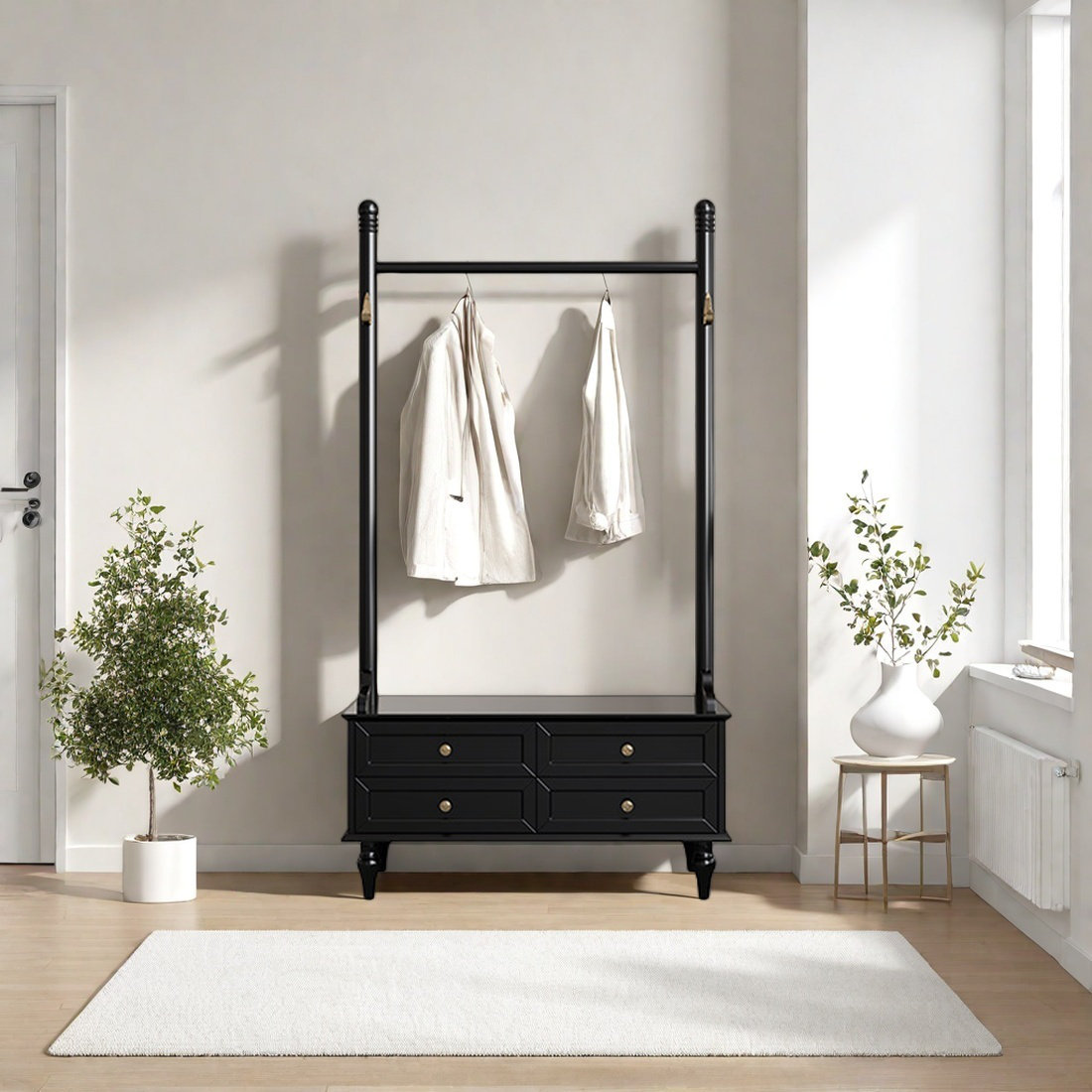 Your Favorite Celebrities Robust Wooden Closet with Enhanced Storage ...