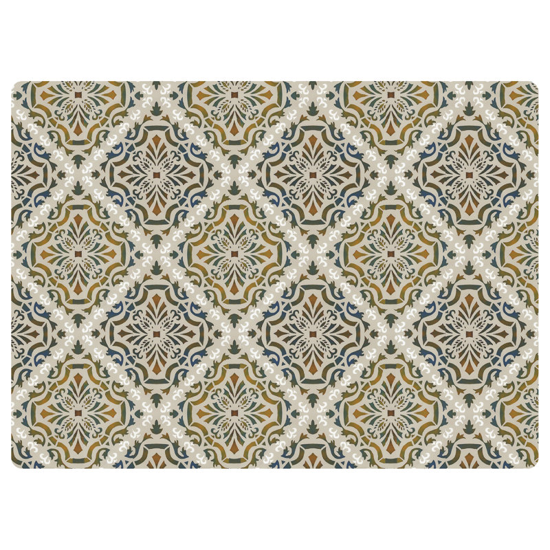 Matterly Damask Diamond 35 in. x 47 in. 9 to 5 Desk Chair Mat | Wayfair
