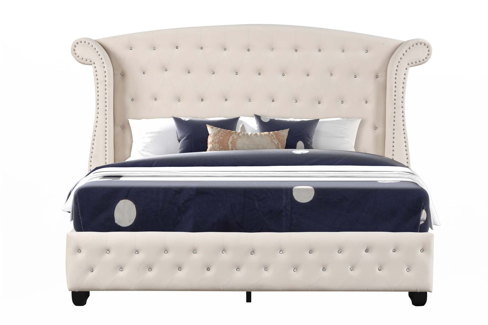 Everly Quinn Crystal Tufted Bed(Only Bed) - Wayfair Canada