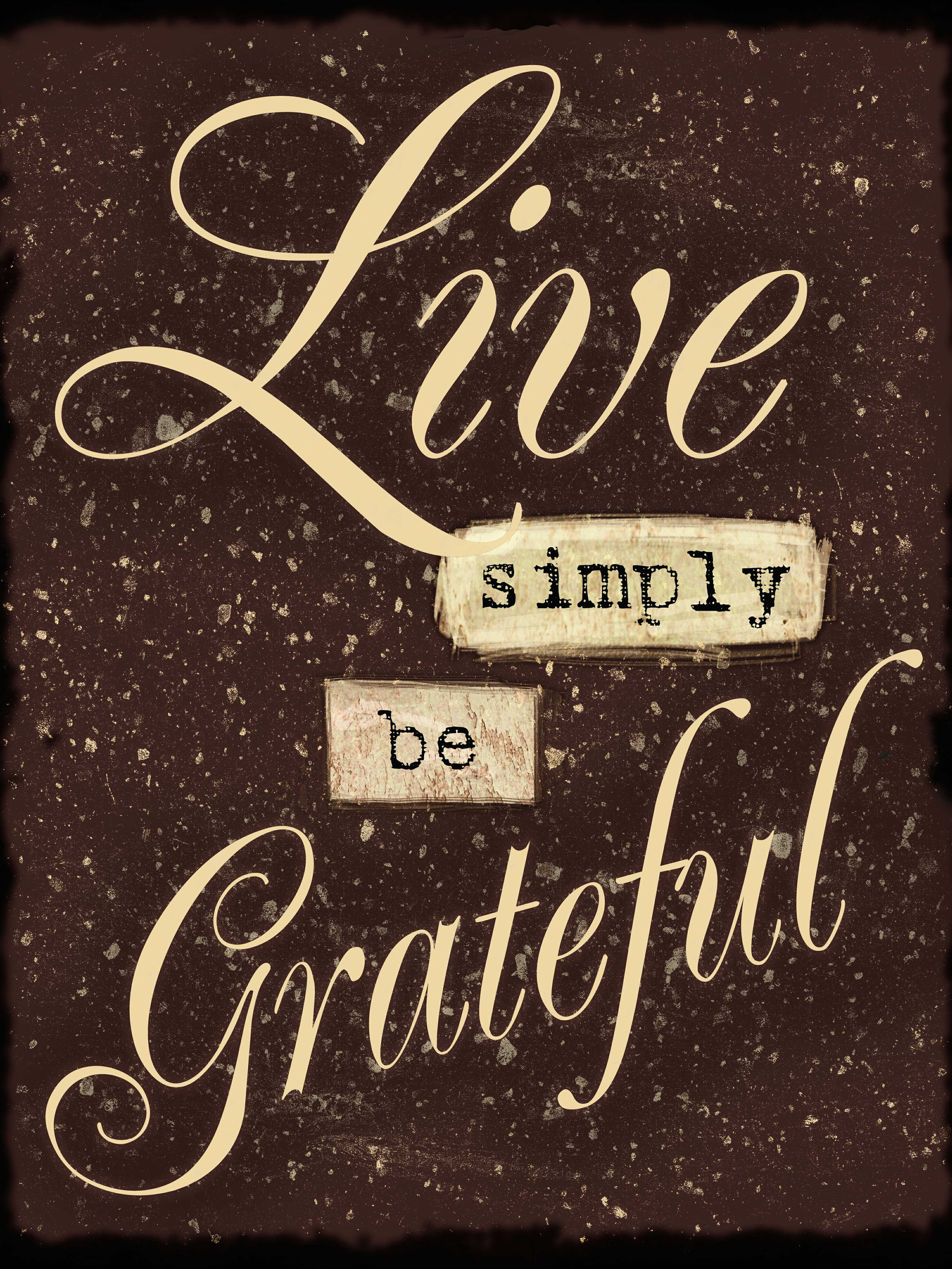 Trinx Live Simply Brown - Wrapped Canvas Textual Art | Wayfair