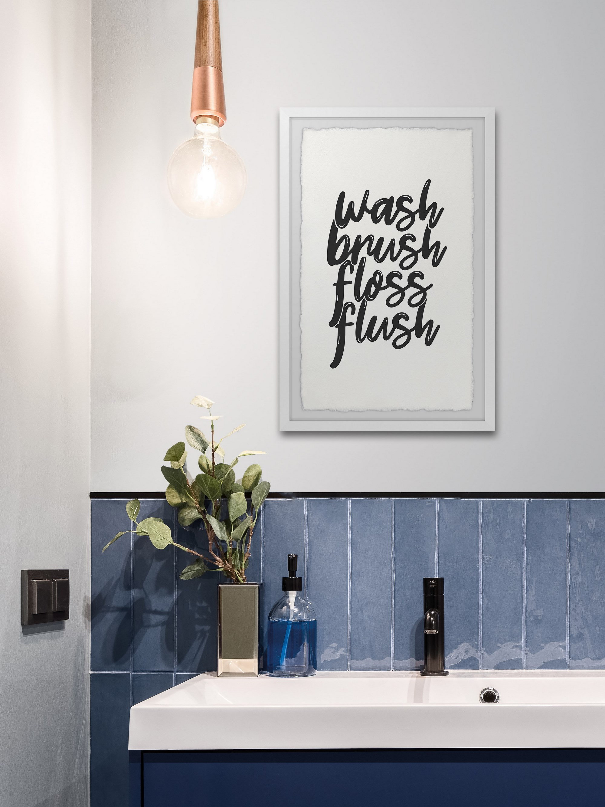 Trinx Wash and Flush - Picture Frame Textual Art | Wayfair