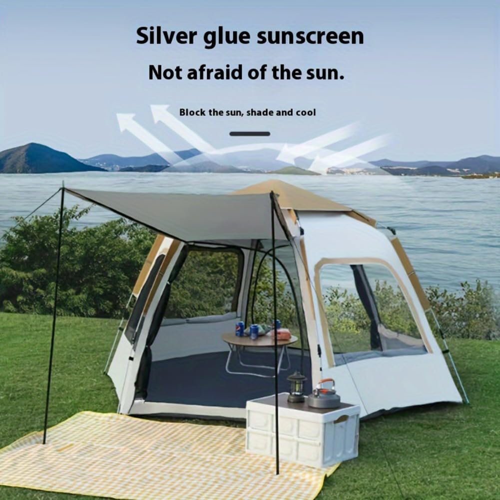 AirPartyPros Outdoor Portable Folding Fully Automatic Hexagonal Tent ...