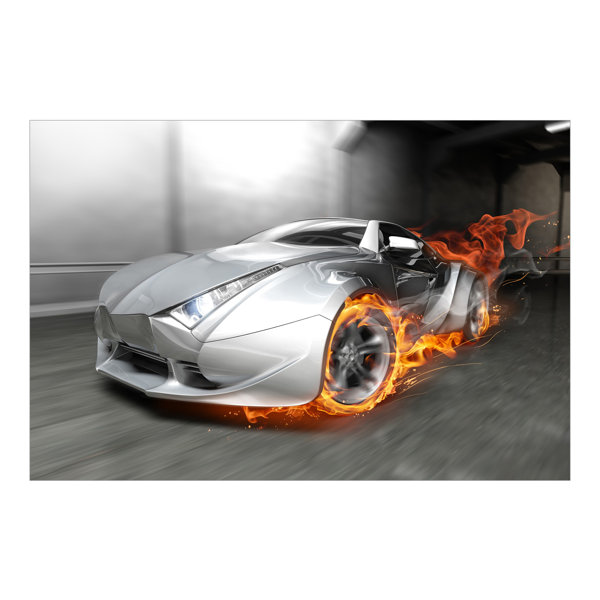 East Urban Home Super Car Wallpaper Roll | Wayfair.co.uk