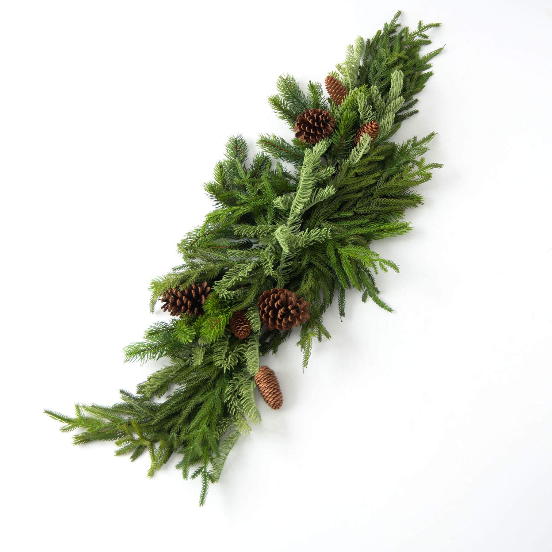 The Holiday Aisle® Real Touch Norfolk, Spruce & Juniper Christmas Front ...