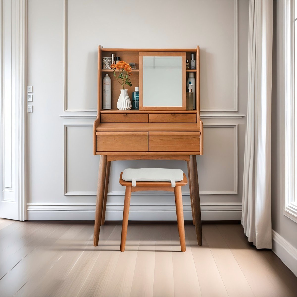 Corrigan Studio® 26.77" Modern minimalist solid wood vanity set | Wayfair