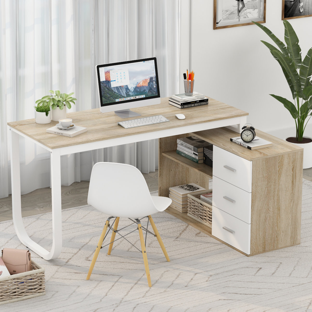 Corrigan Studio Latwon L-Shape Desk & Reviews - Wayfair Canada