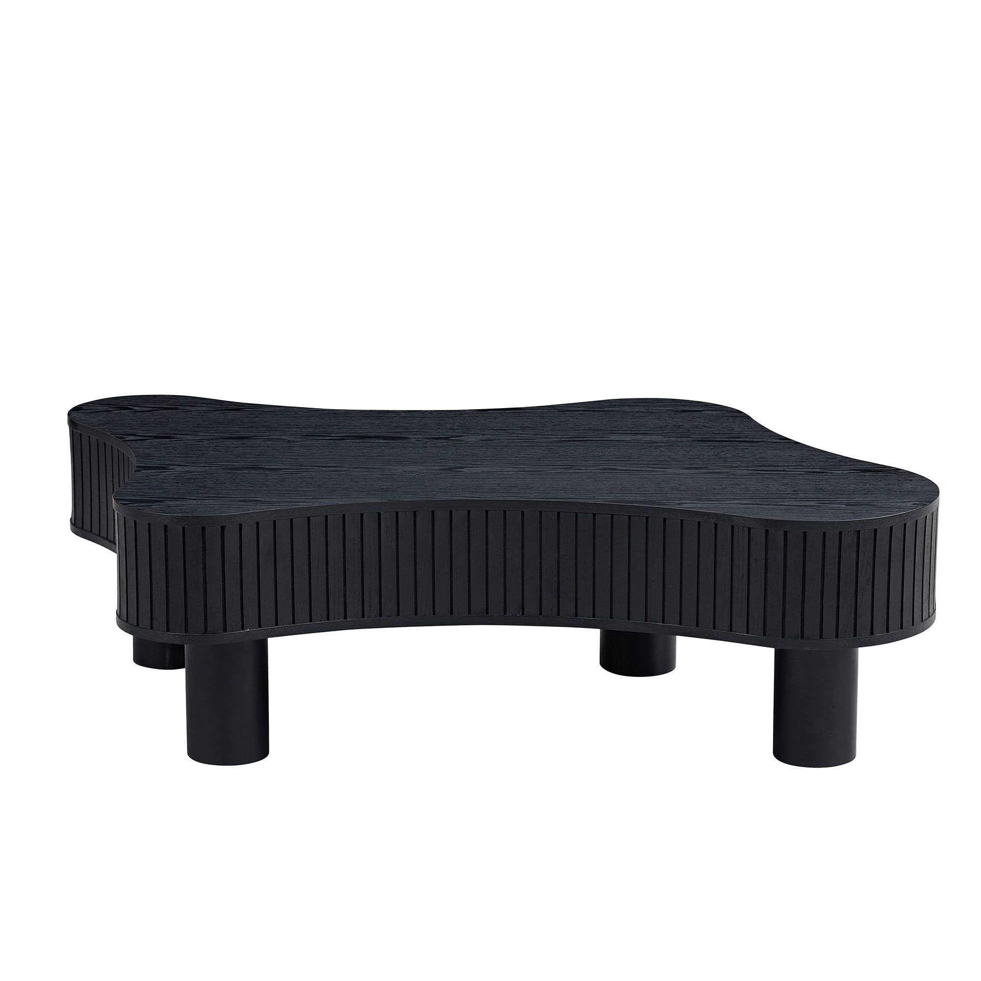 Orren Ellis Modern Wooden Handcraft Drum Coffee Table | Wayfair