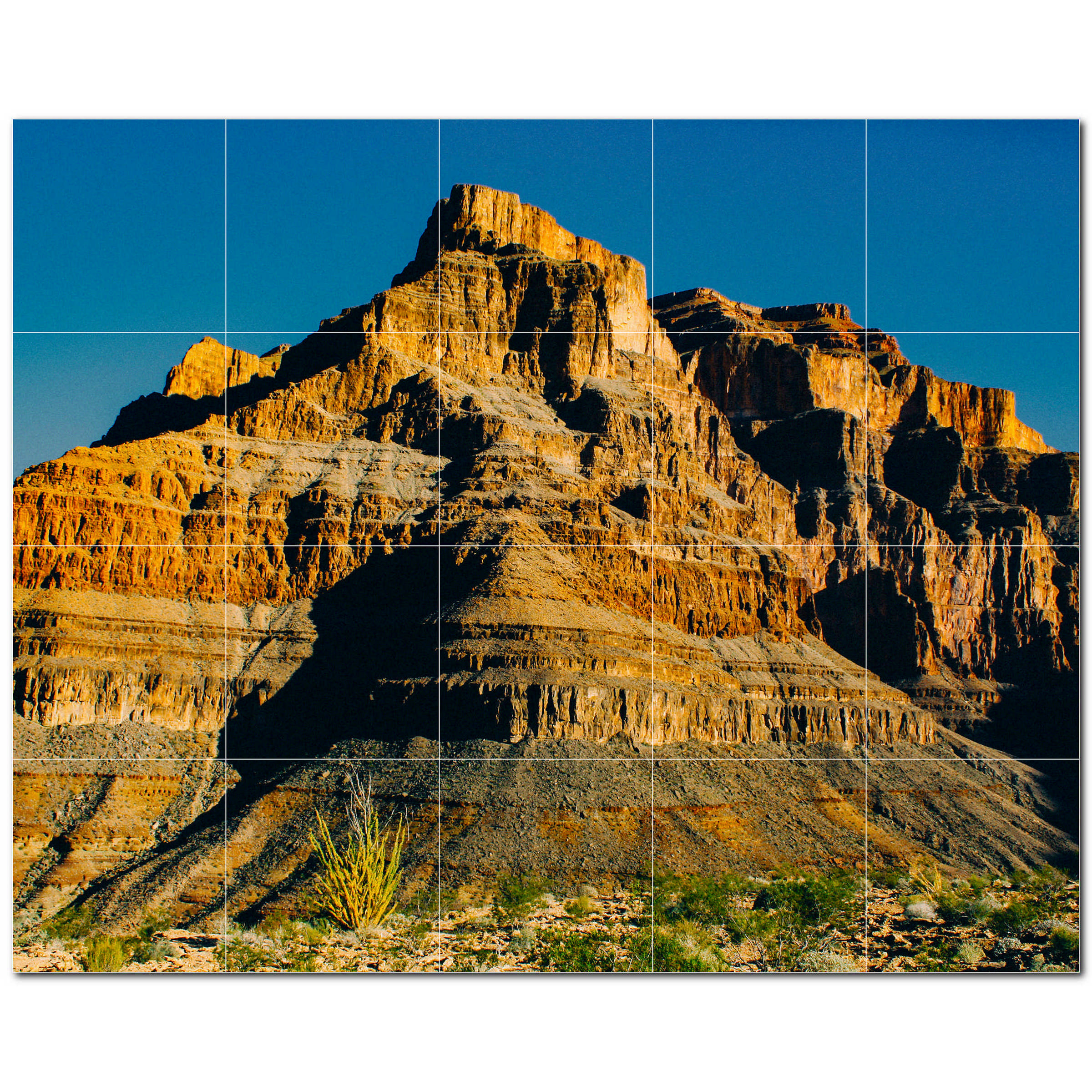 Picture-Tiles.com Canyon Photo 12'' x 12'' Satin Ceramic Decorative ...