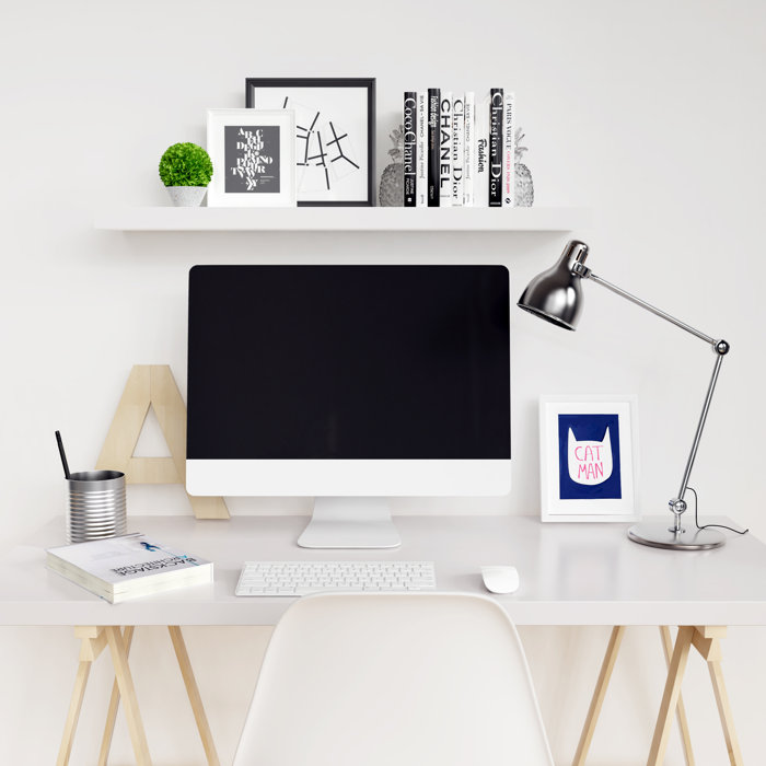 Ballucci Miami 36" W x 8" D Floating Shelf with Invisible Wall Mount ...