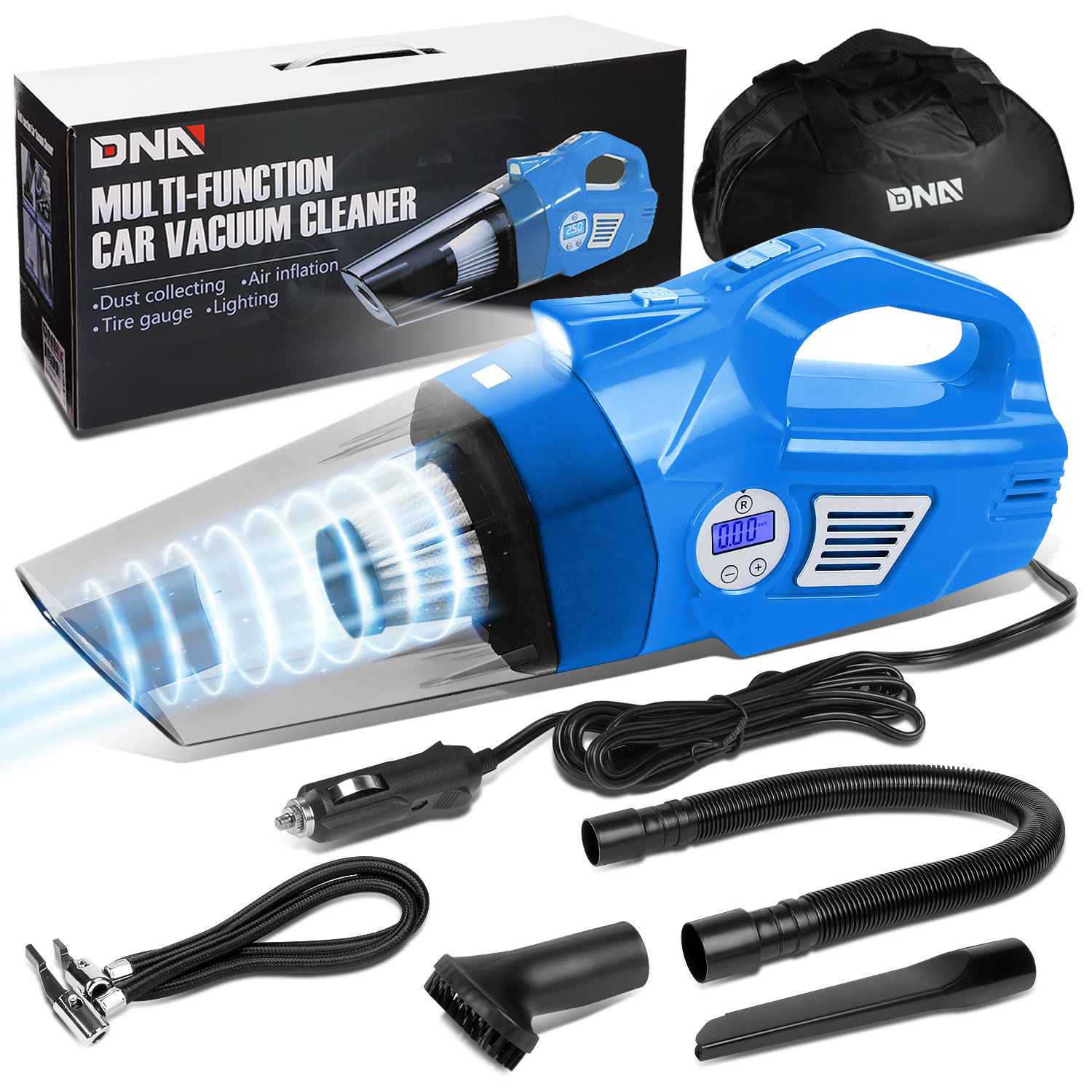 DNA Motoring Corded Portable Vacuum Cleaner (Red) | Wayfair