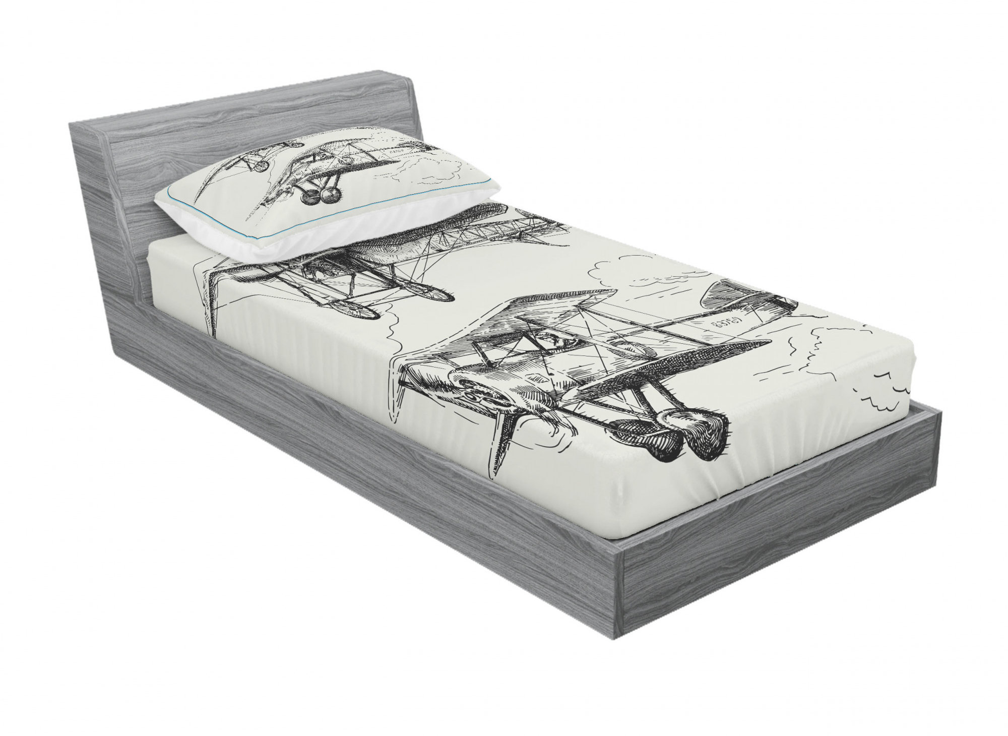 Ambesonne Airplane Microfiber Sheet Set | Wayfair