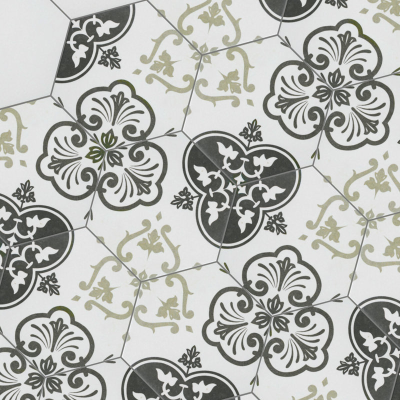 Merola Tile Fantasy Hex 9" x 10" Porcelain Wall & Floor Tile & Reviews ...