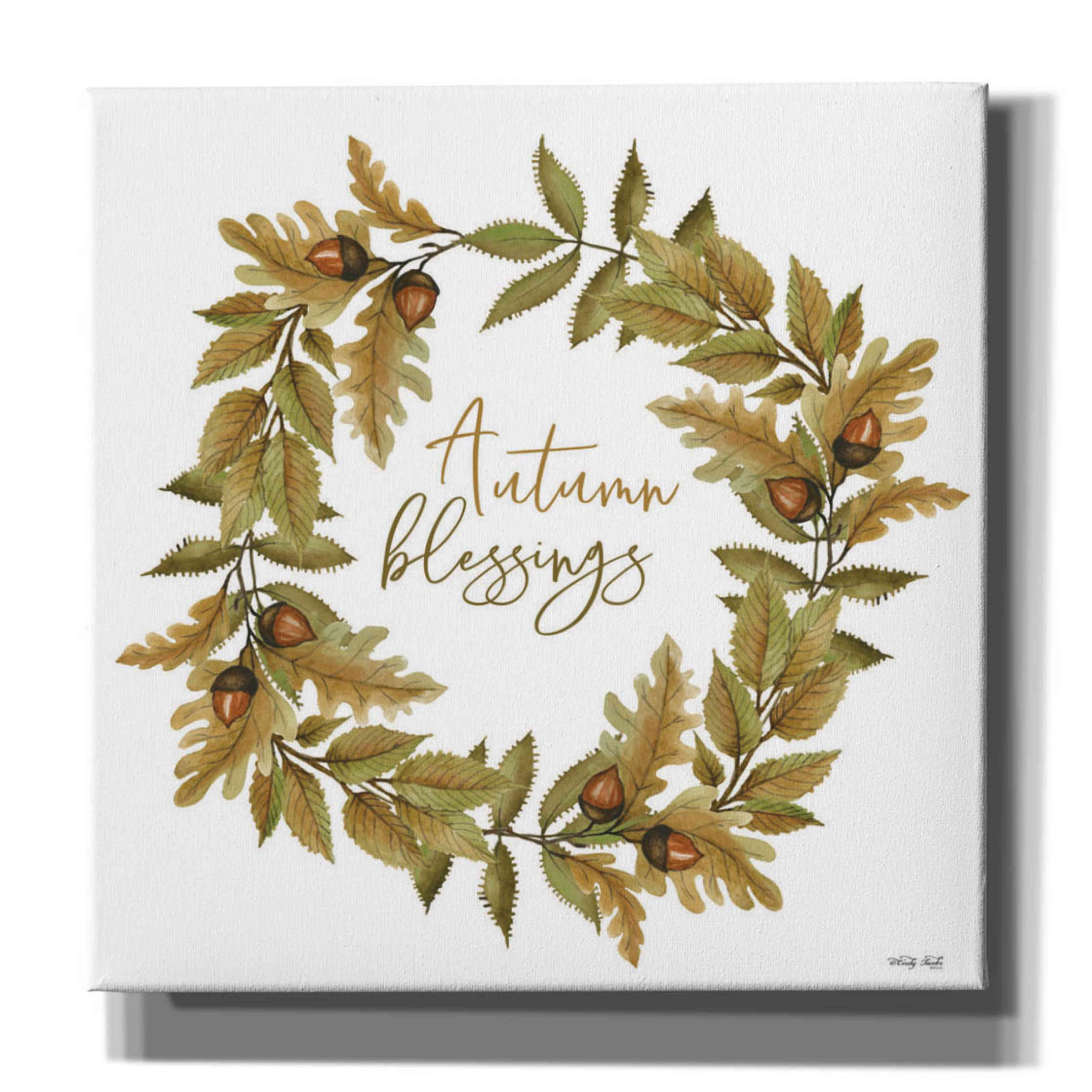 The Holiday Aisle® Autumn Blessings Fall Wreath by Cindy Jacobs ...