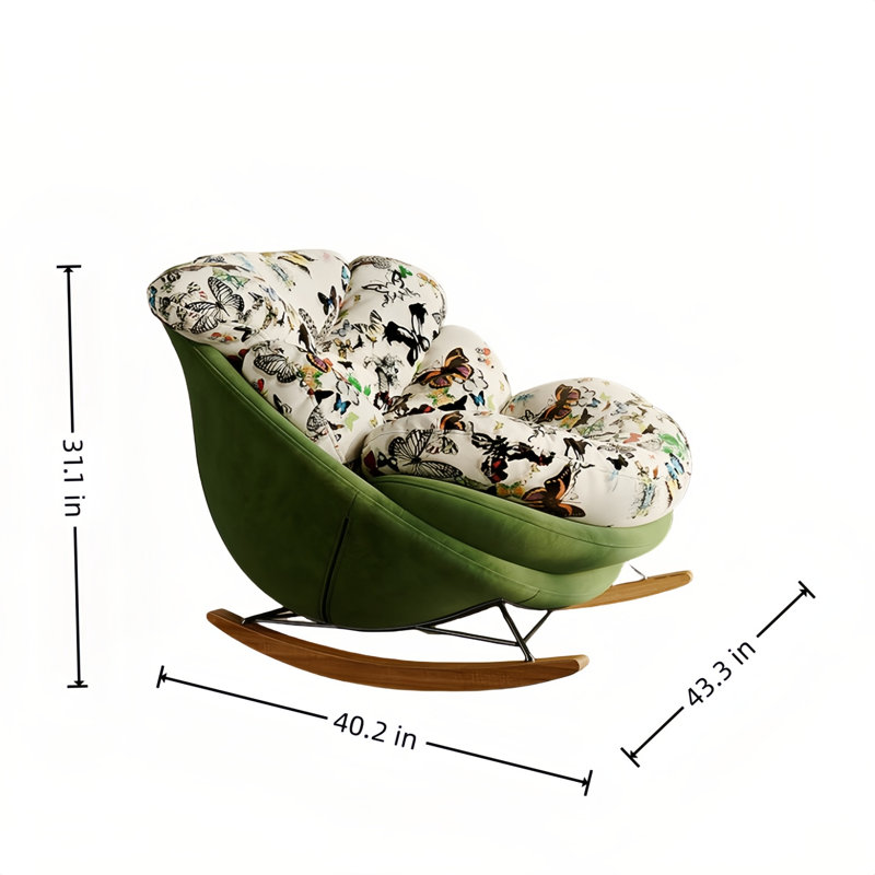 VIBORZ Upholstered Rocking Chair | Wayfair