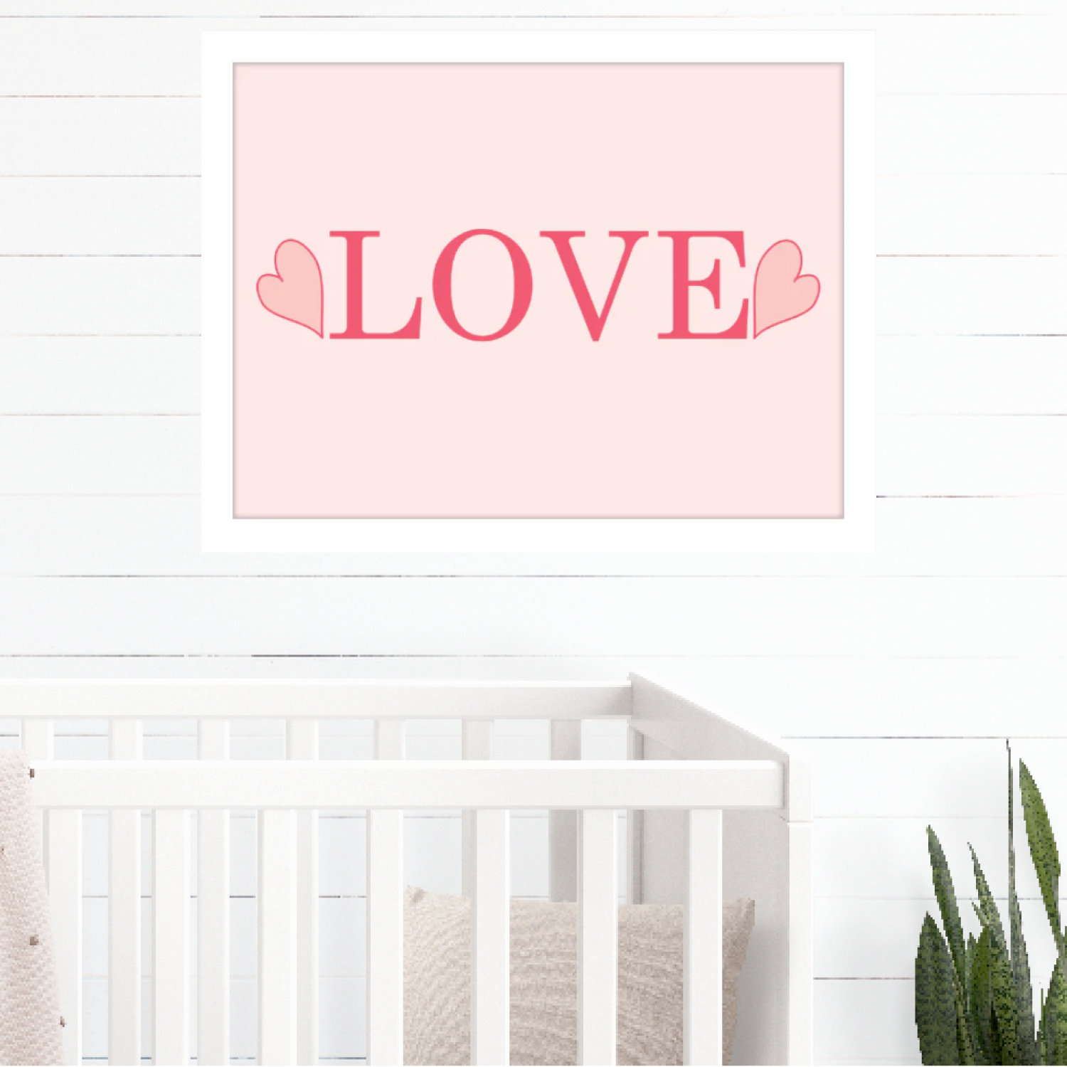 Hokku Designs Pink Love Art Print | Wayfair
