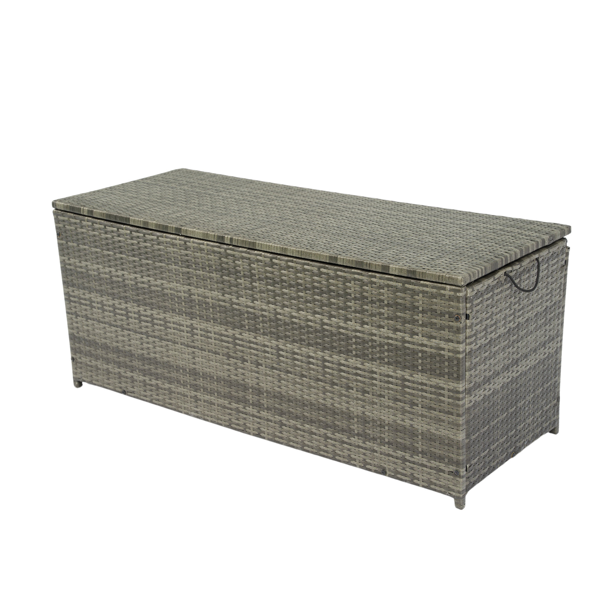 UMIDIGI Outdoor Storage Box, Wicker Patio Deck Boxes With Lid, Outdoor ...