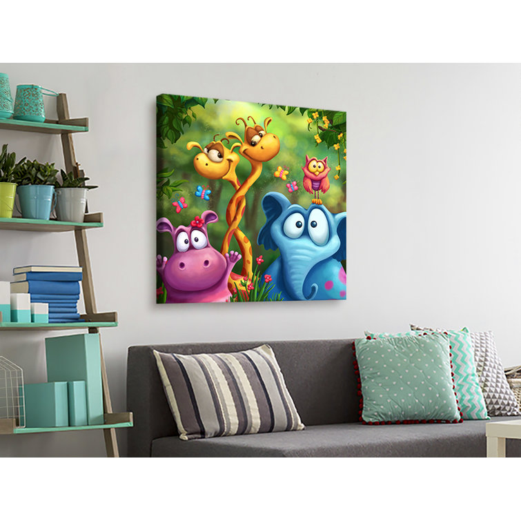 Isabelle & Max Jungle Boogie - Wrapped Canvas Art Prints | Wayfair.co.uk