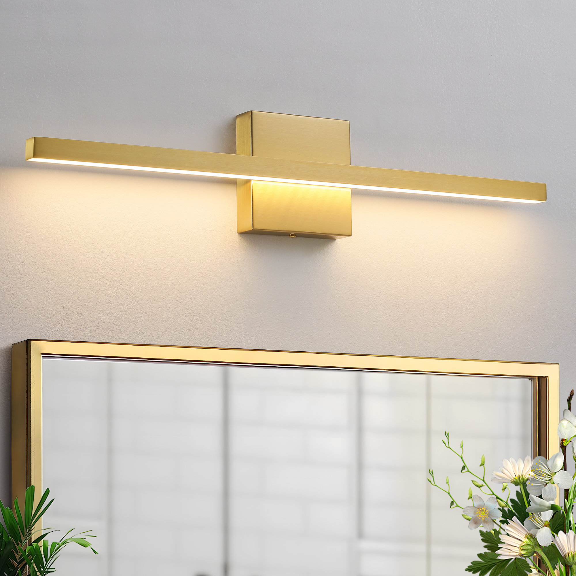 Wrought Studio Trudy Dimmable LED Bath Bar - Modern Bathroom Light ...