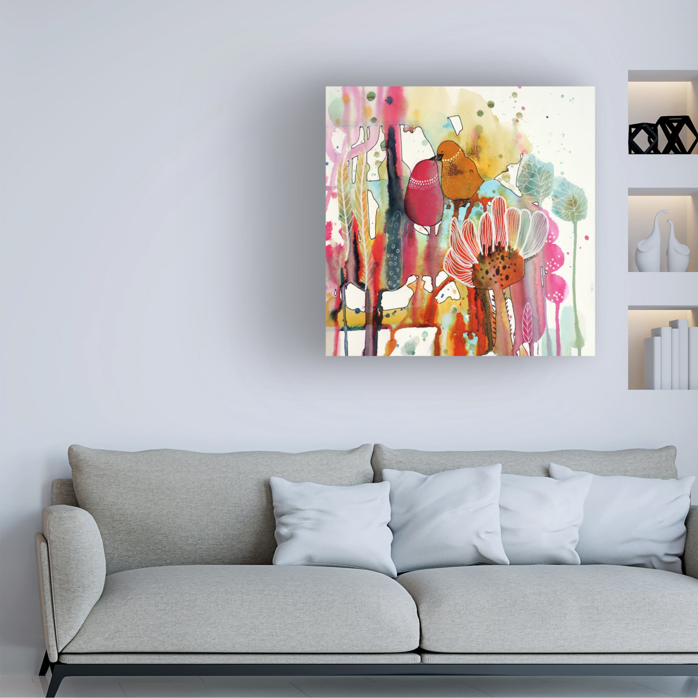 Trademark Fine Art Sylvie Demers Cheek To Cheek Canvas Art | Wayfair