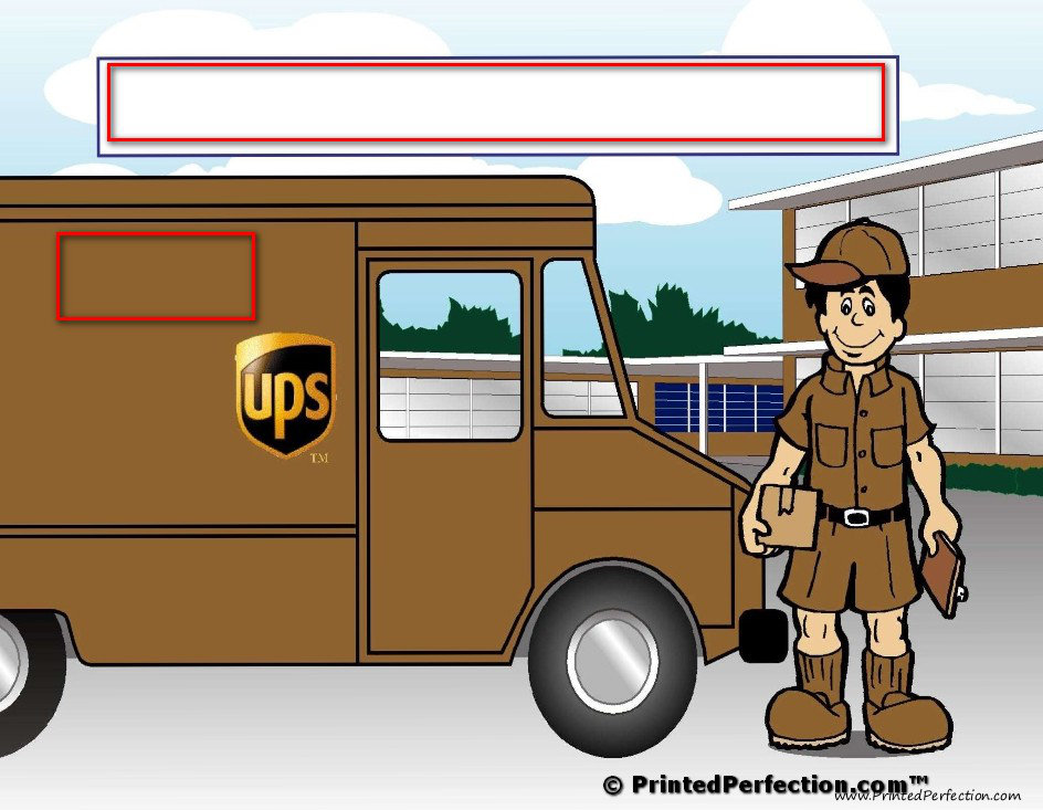 Printed Perfection Personalized UPS Driver Male Wooden Magnet - Great ...