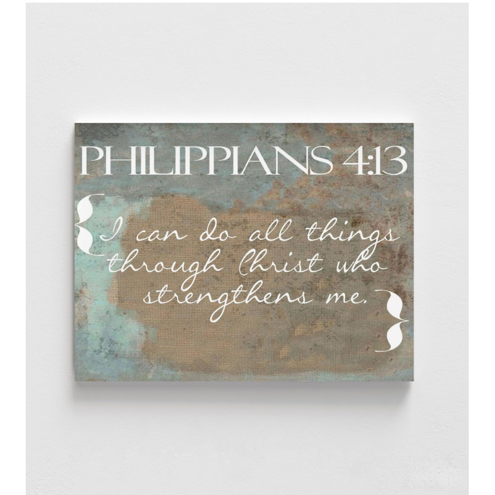 WeFrameArt Philippians 4:13 Decoration, Framed Christ Who Strengthens ...