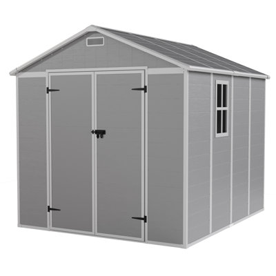 8’ × 8’ Outdoor Resin Storage Shed With Floor