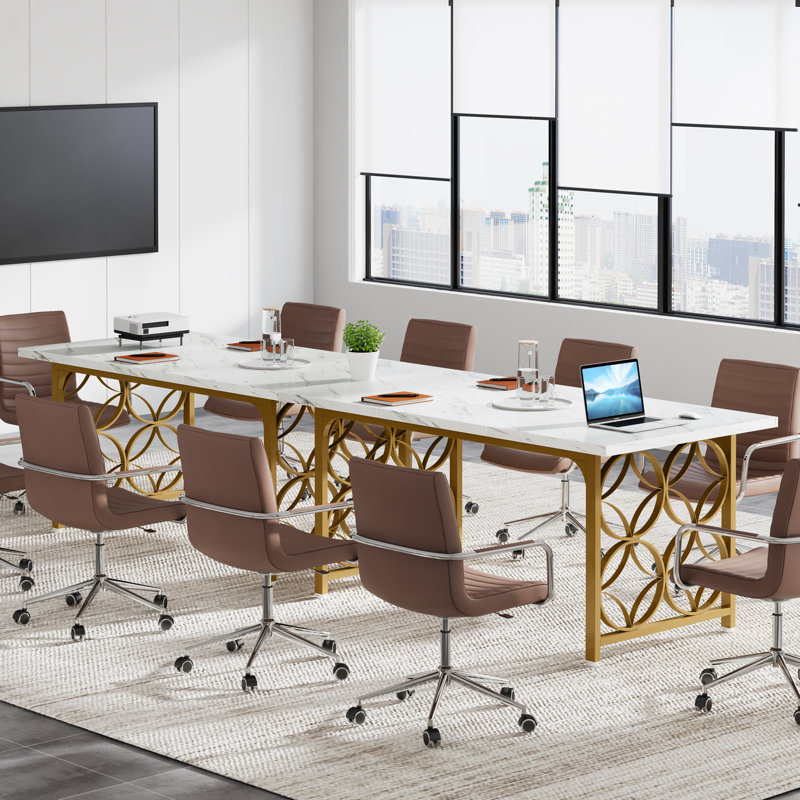 Mercer41 Romanes Conference Table for 4-6 People, 62.99" L x 31.49" W ...