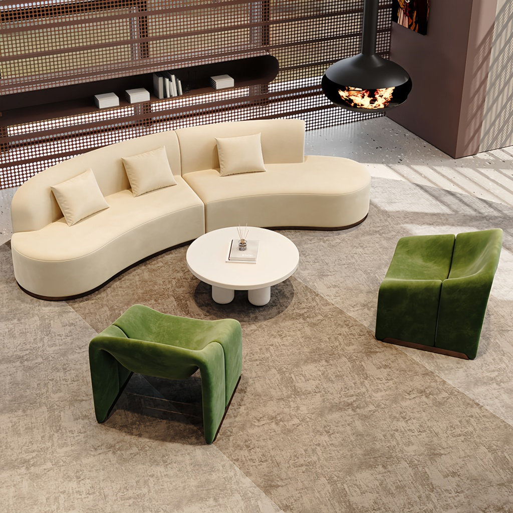 Lifton Light Luxury Simple Coffee Table Sofa Combination 4 - Piece ...