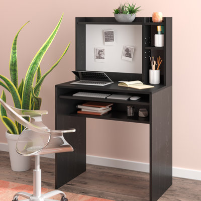 Wade Logan® Devane 31.50'' Desk with Hutch and Magnetic Bulletin Board ...