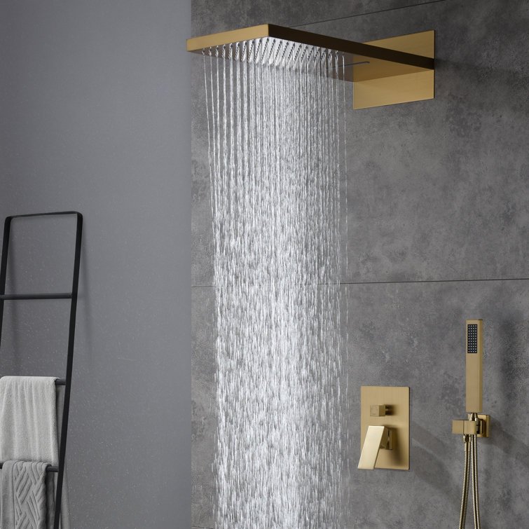Cascade Bliss Luxury Complete Shower System with Rough-in Valve