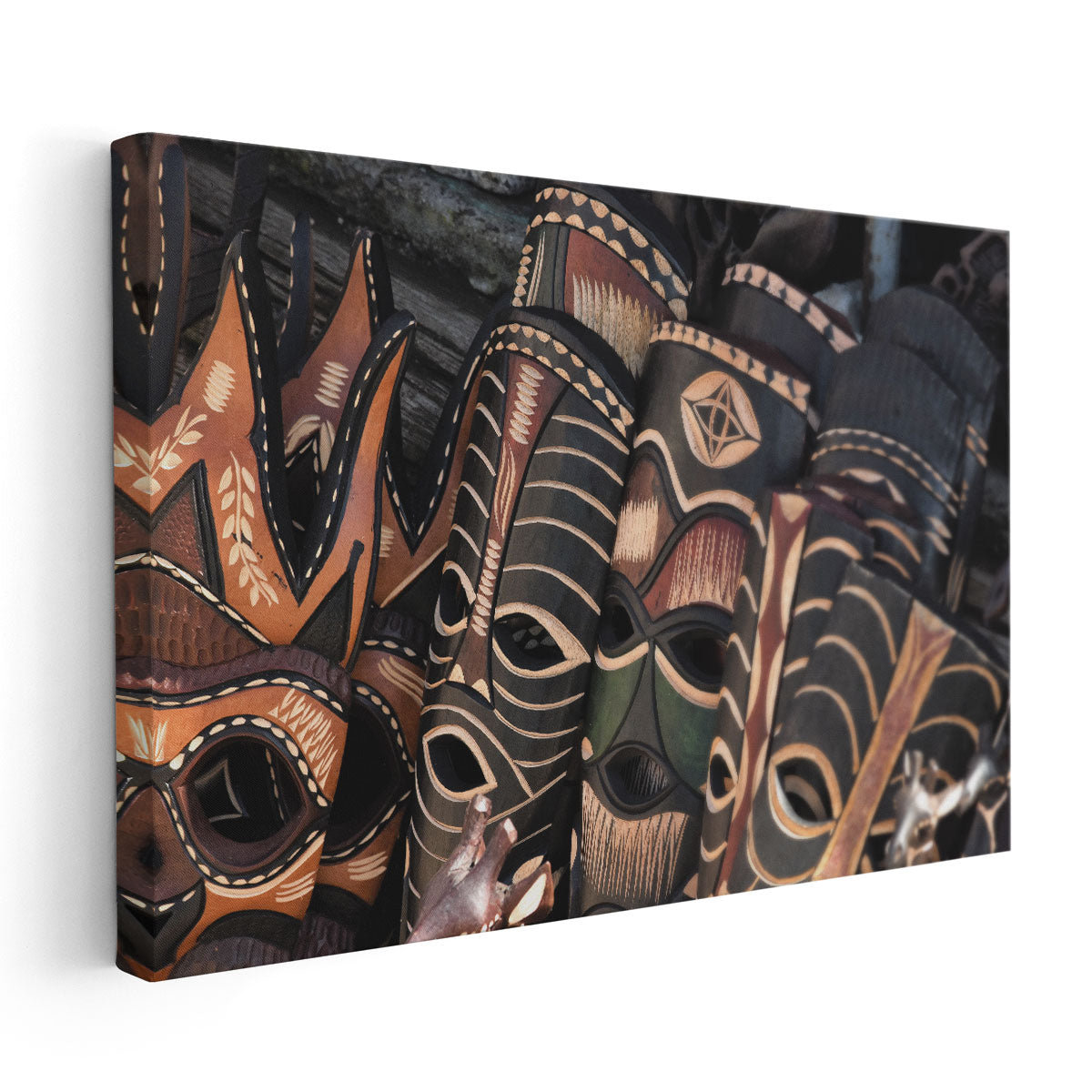 Dakota Fields Ethnic African Masks Photography - Canvas Print Wall Art ...