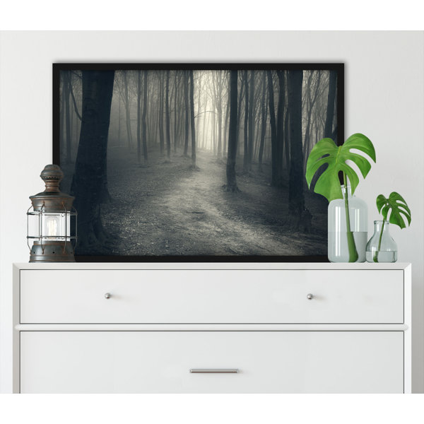 Alpen Home Gloomy Black And White Landscape - Single Picture Frame ...