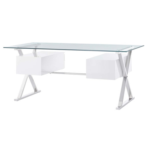 Silver Desks You'll Love | Wayfair