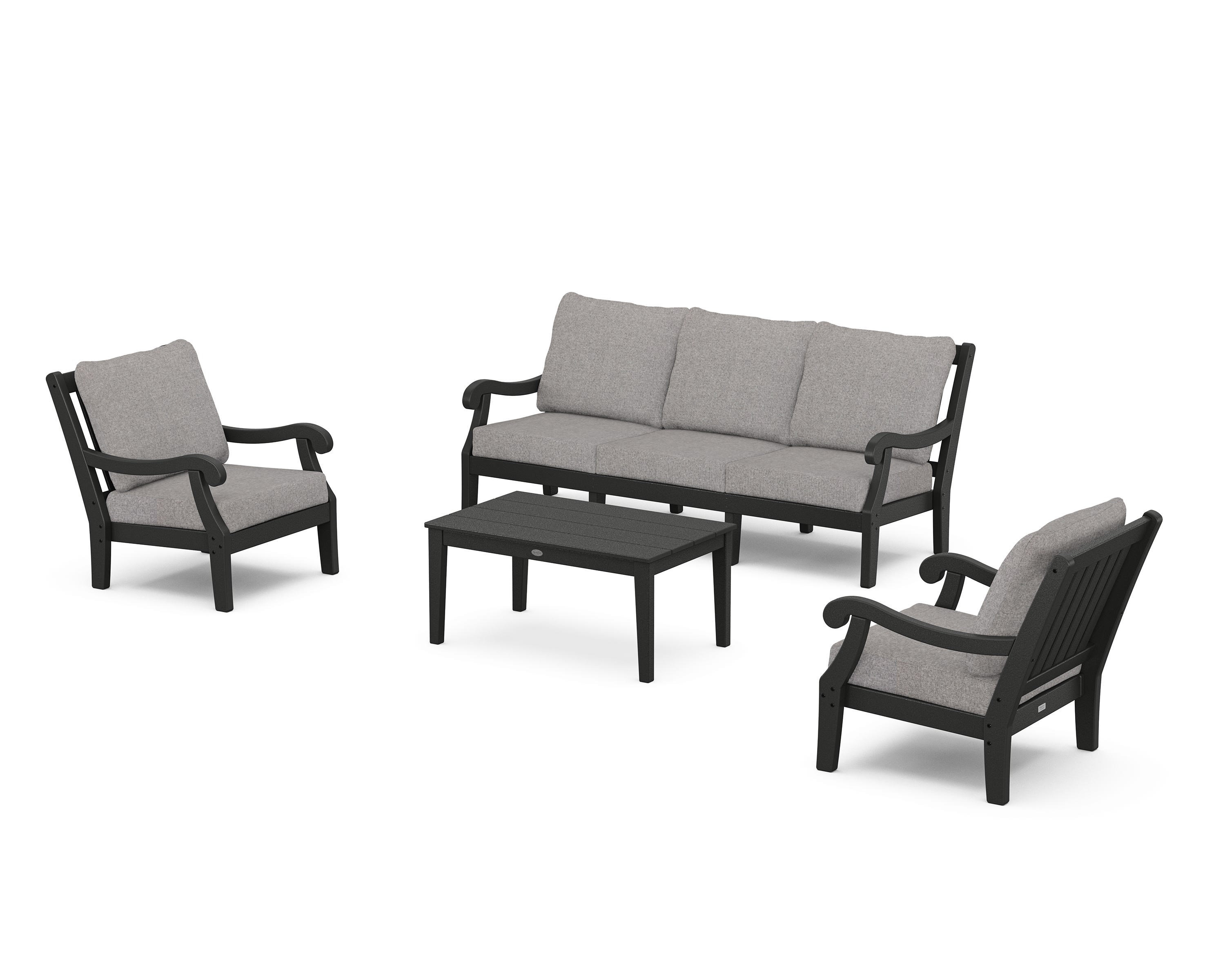 POLYWOOD® Veranda 4-Piece Deep Seating Set with Sofa | Wayfair