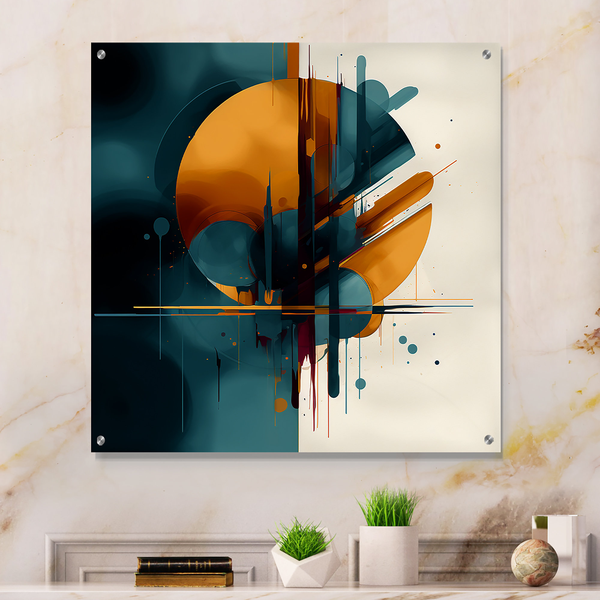 Ivy Bronx The Geometry Of Light I - Abstract Geometric Acrylic Wall Art ...