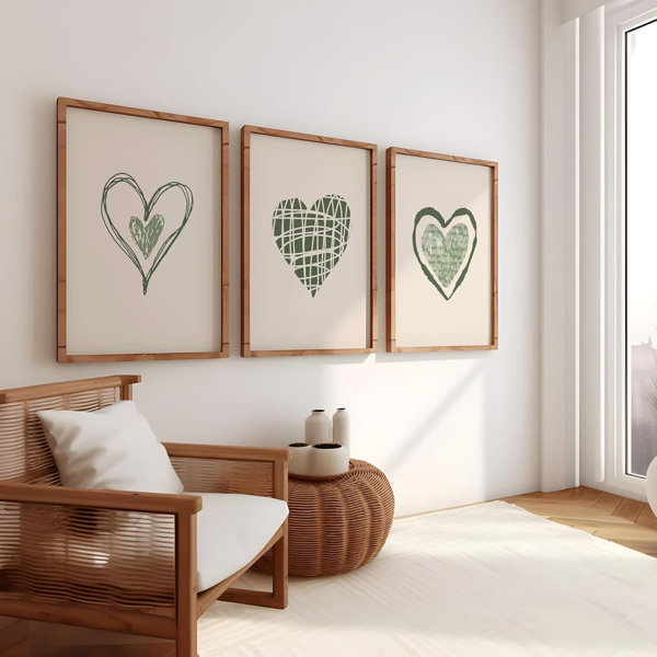 Latitude Run 3 Piece Dovetail Frame Print on Canvas | Wayfair.co.uk