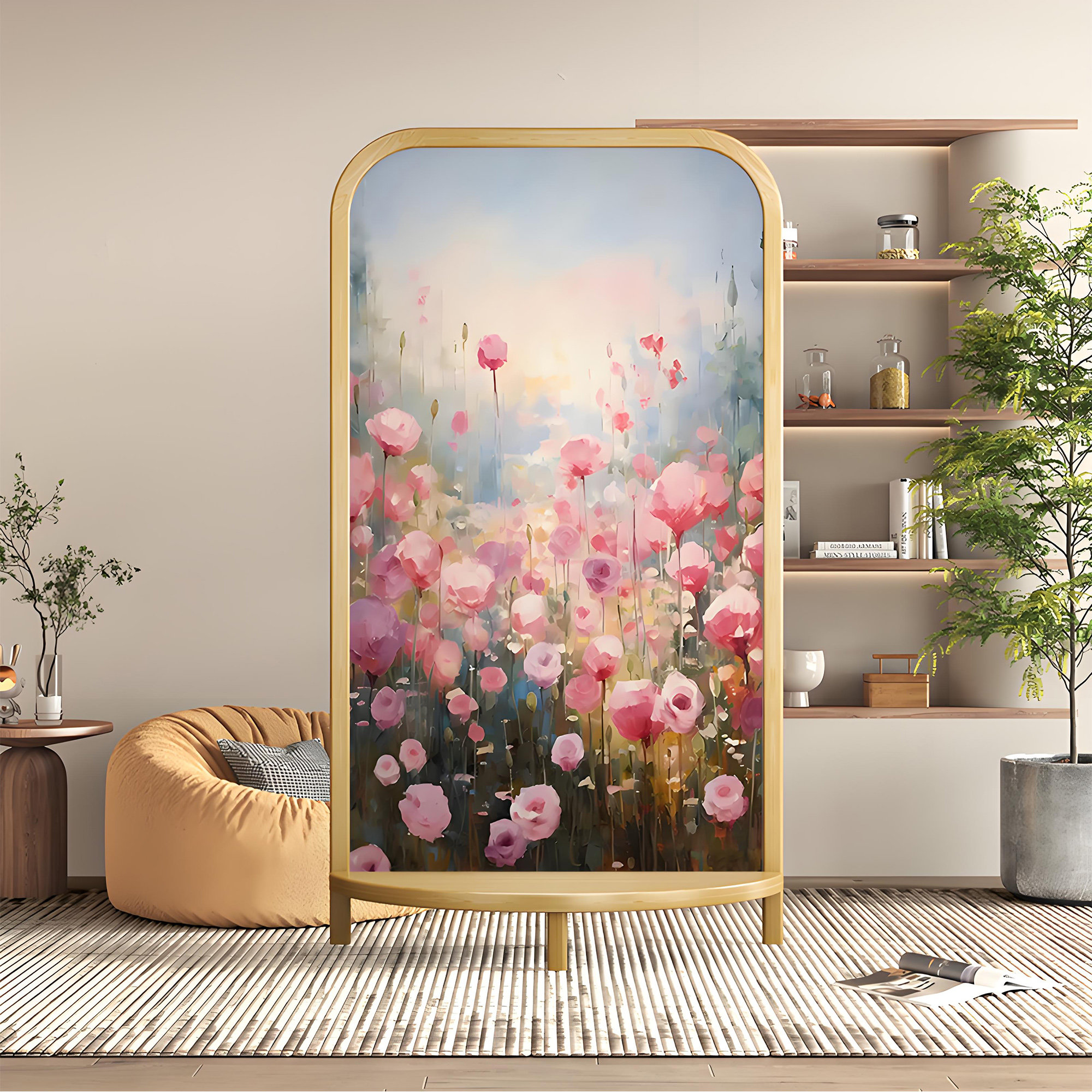 dujinlong home Oil Painting Partition Screen | Wayfair