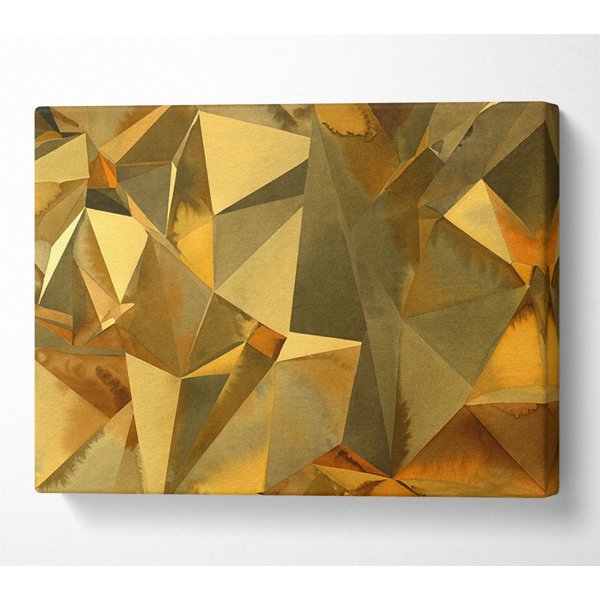 Fairmont Park Gold Triangles Closeup - Wrapped Canvas Art Prints ...