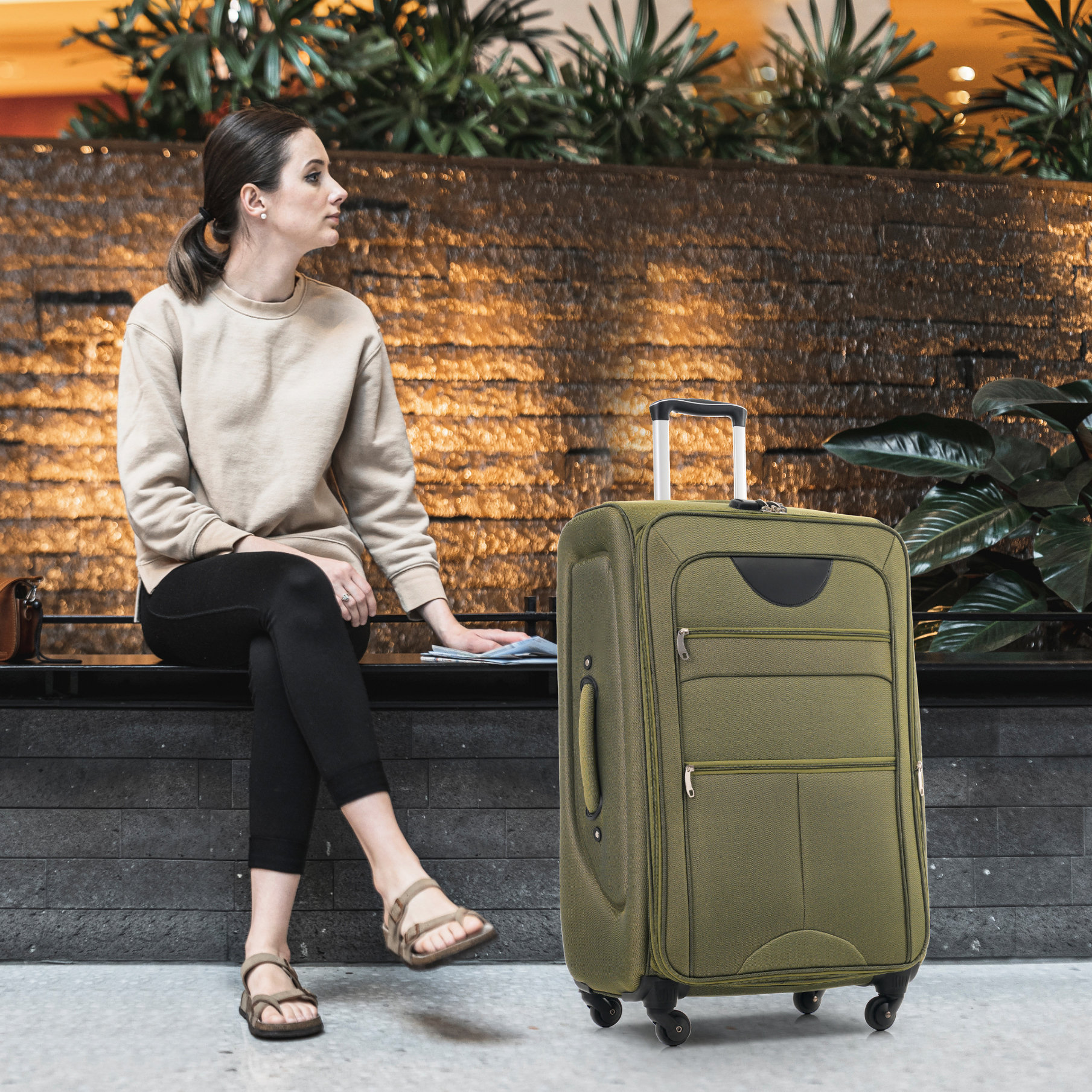 fengshu Luggage 3 Piece - Expandable With Tsa Lock And Spinner Wheels ...