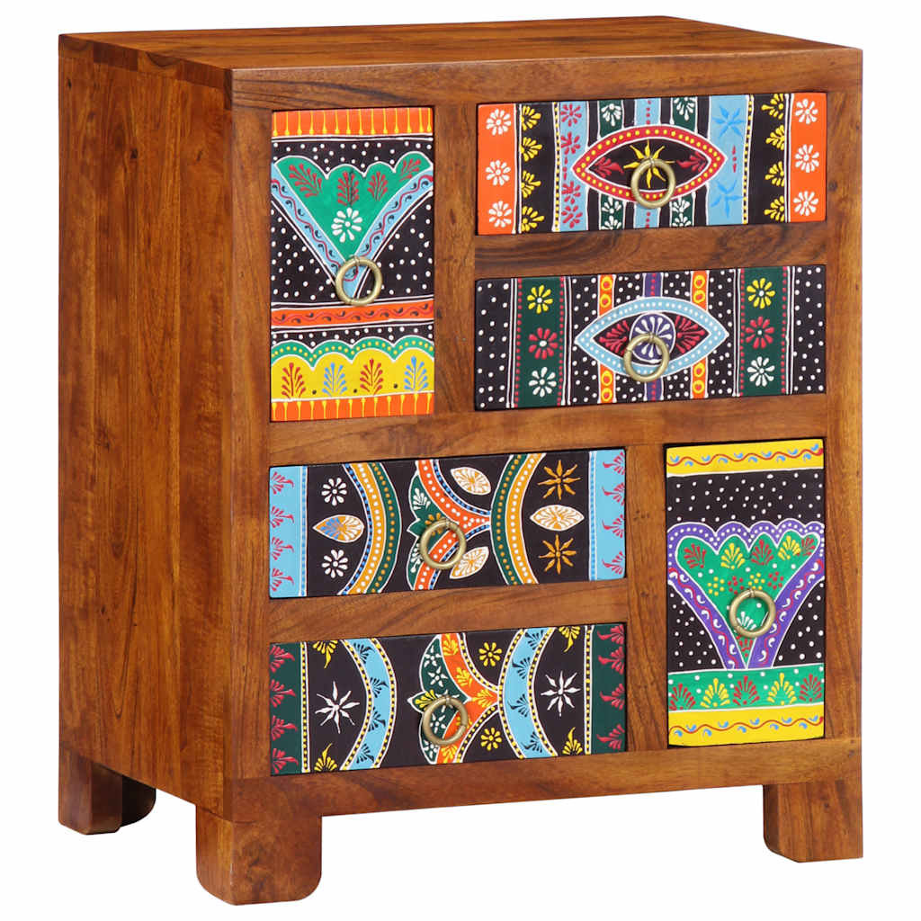 vidaXL Sideboard Multicolor with black and vibrant patterns | Wayfair