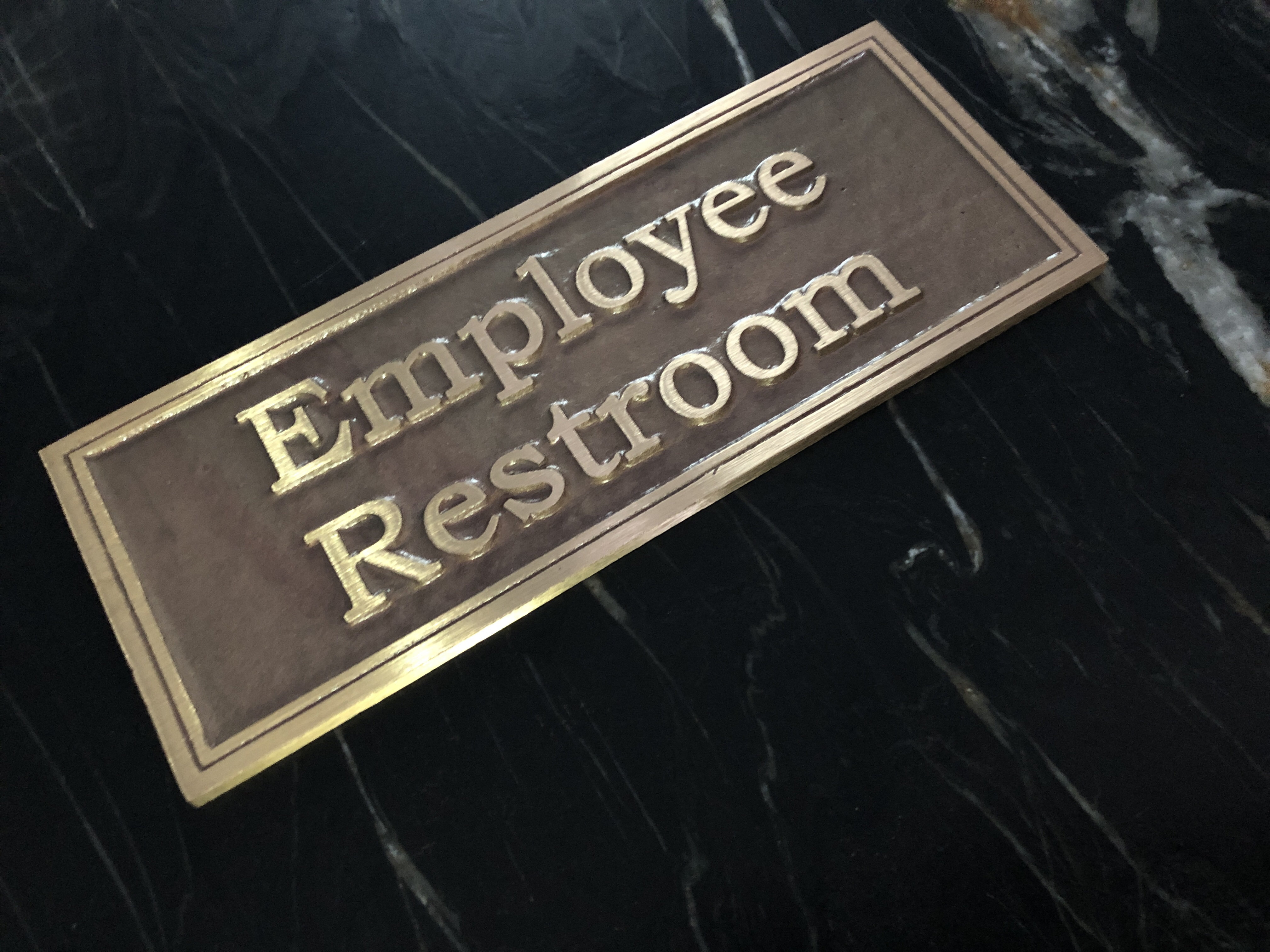 KCastings,Inc. Contemporary Employee Restroom Sign | Wayfair