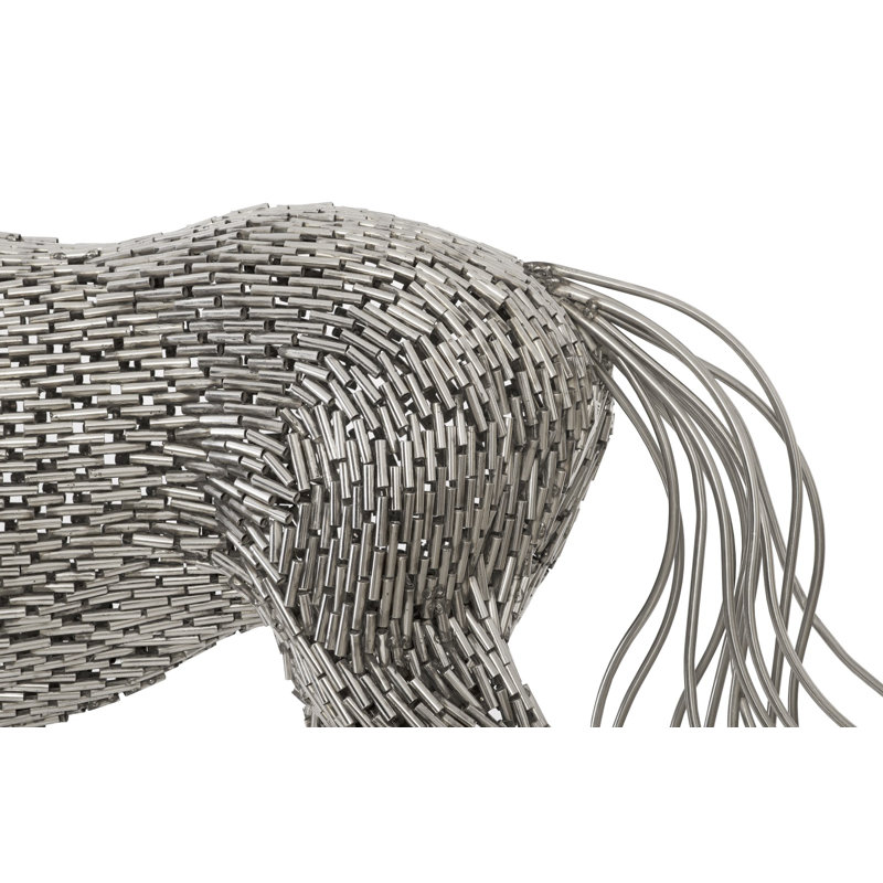 Phillips Collection Stainless Steel Horse Pipe Statue | Wayfair