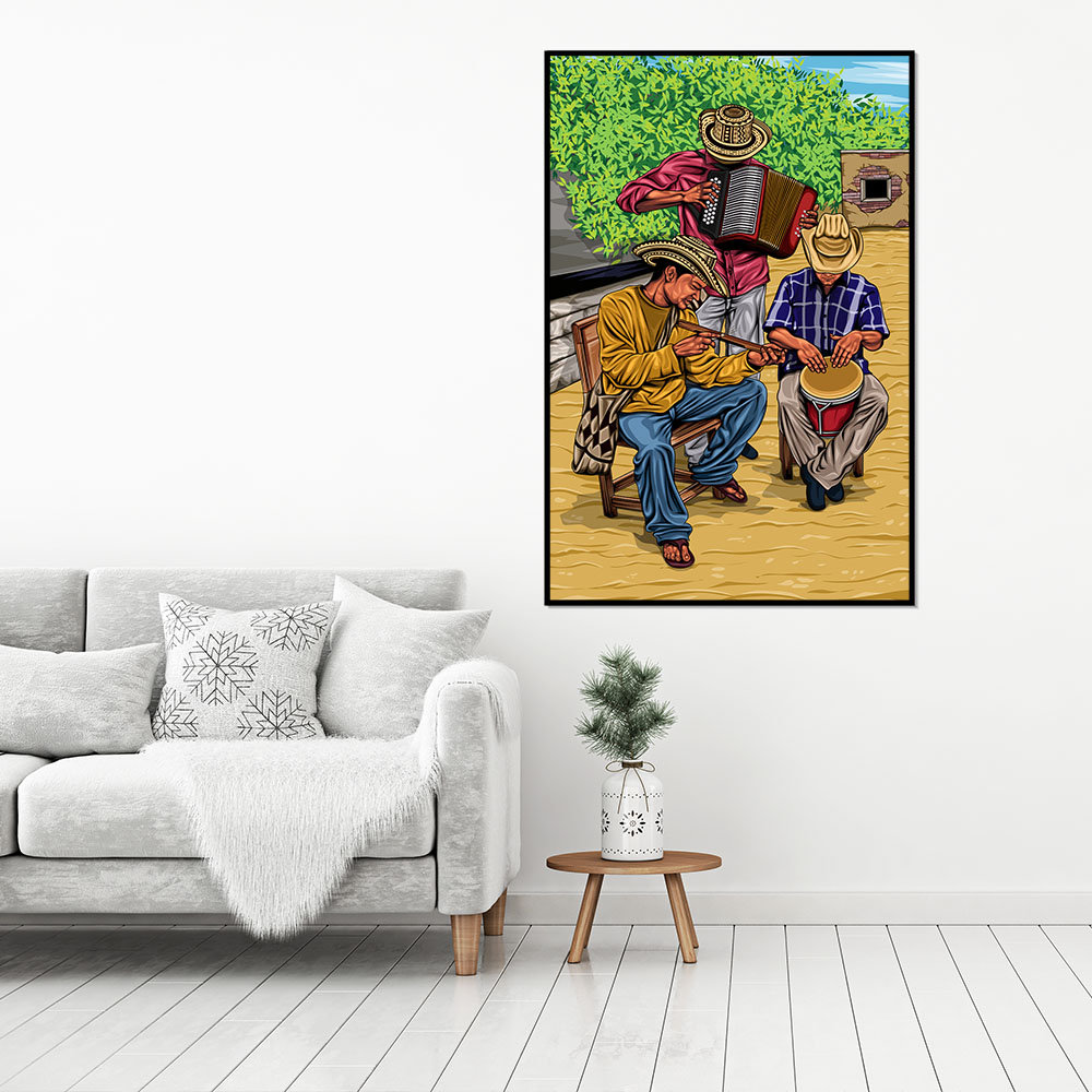 Red Barrel Studio® Puerto Rican Jibaro Playing Music Together, Puerto ...