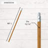 Ilot Commercial Products 48-inch Replacement Wood Broom Handle With ...