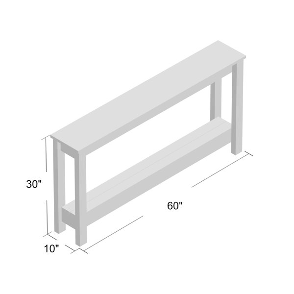 Millwood Pines Collins 60" Solid Wood Console Table & Reviews | Wayfair