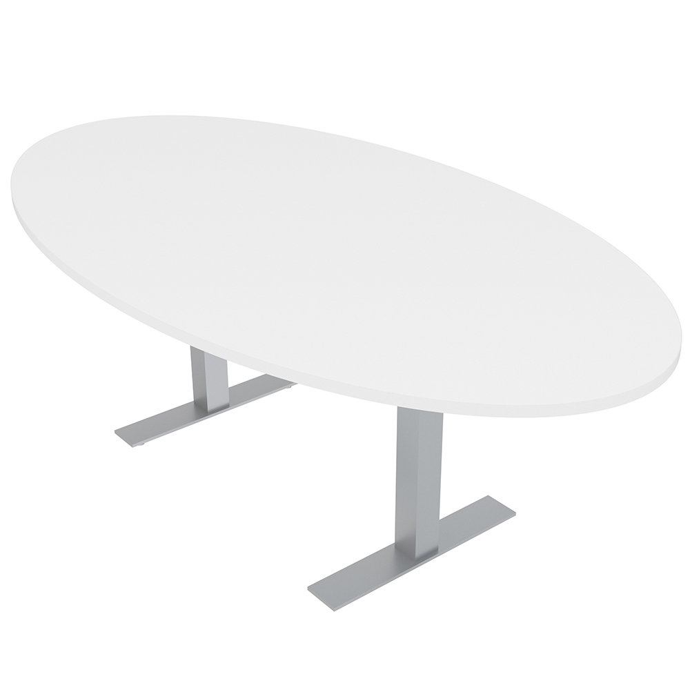 Skutchi Designs, Inc. 7' Oval Conference Room Table with Power and Data ...