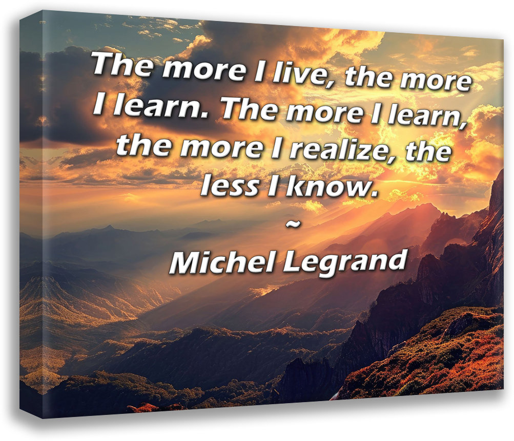 Astoria Grand ArtsyQuotes Gallery Wrapped Canvas By Michel Legrand ...